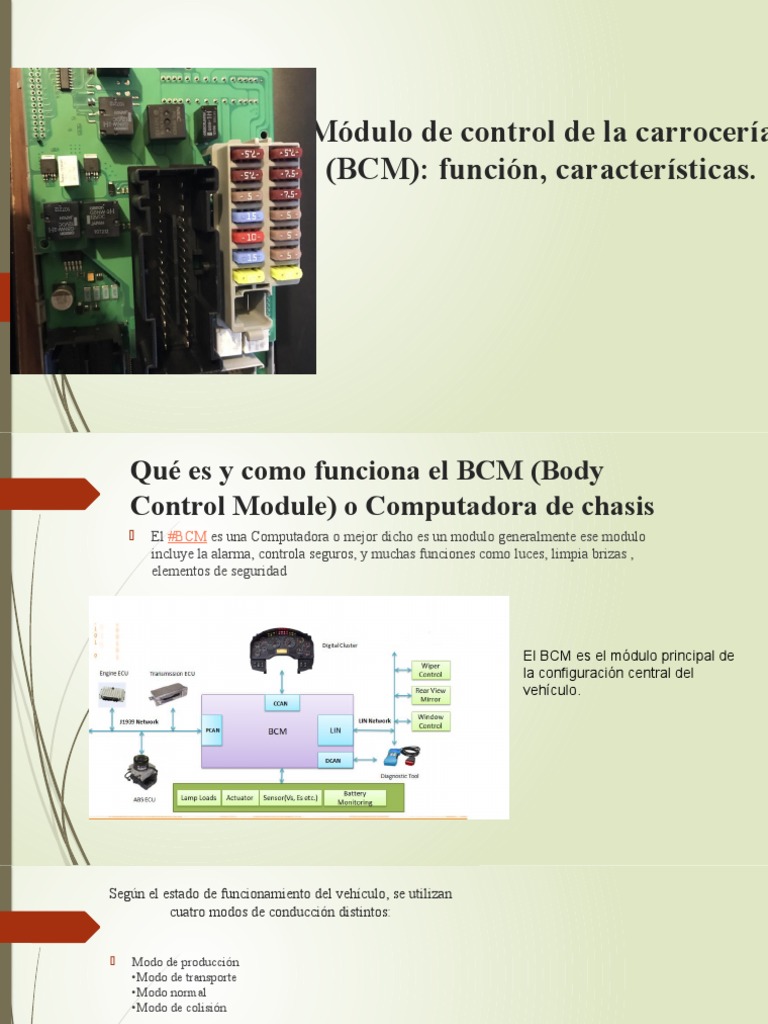 Módulo de Control de La Carrocería (BCM | PDF | Transporte | Ingenieria ...