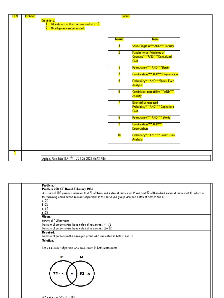 ChE 206 - W Assignment | PDF | Depreciation | Interest
