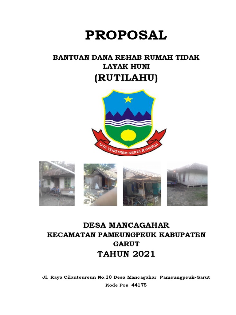 Proposal Rutilahu Desa Mancagahar | PDF