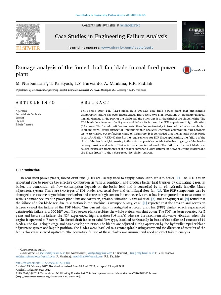Fd-Fan Blade Failure | PDF | Scanning Electron Microscope | Fracture