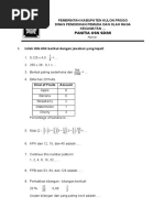 Soal Osn MTK SD Tahun 2025 Plus Kunci Jawaban | PDF