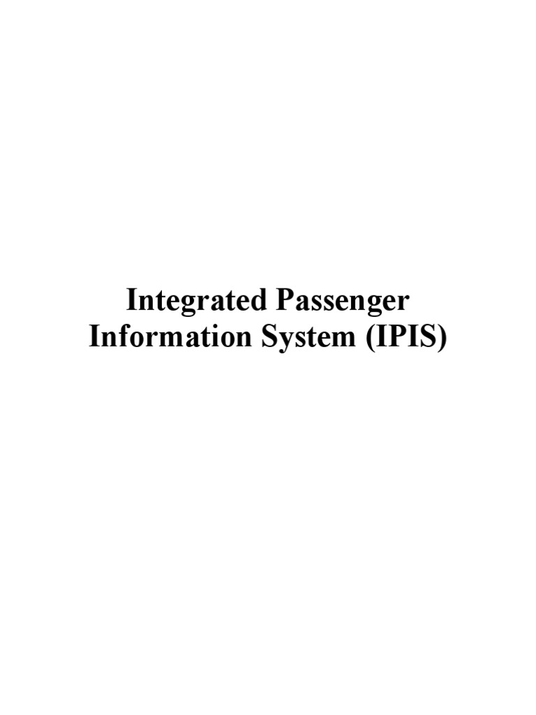Integrated Passenger Information System | PDF | Light Emitting Diode ...