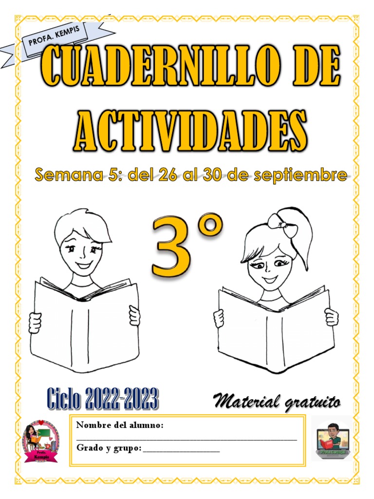 3° Cuadernillo de Actividades Profa Kempis Semana 5 | PDF | Músculo esquelético
