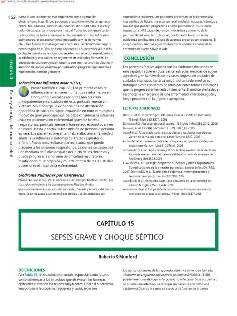 SEPSIS HARRISON - En.es | PDF | Septicemia | Inflamación