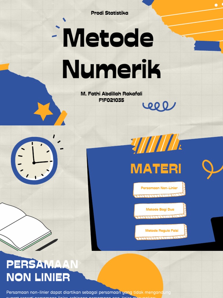Metode Numerik Persamaan Non-Linier | PDF
