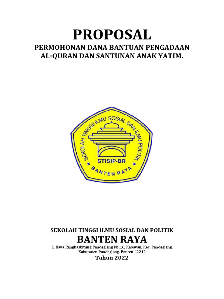 PROPOSAL Santunan Anak Yatim | PDF