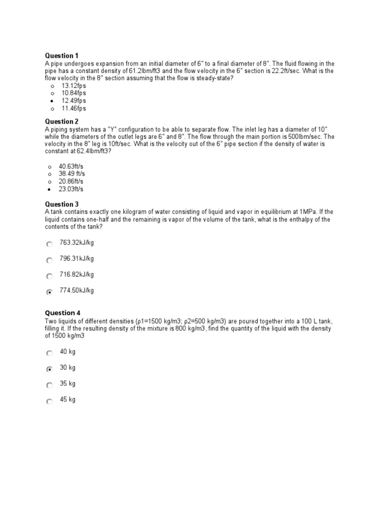 HW Questions Answers Solutions | PDF | Humidity | Pump