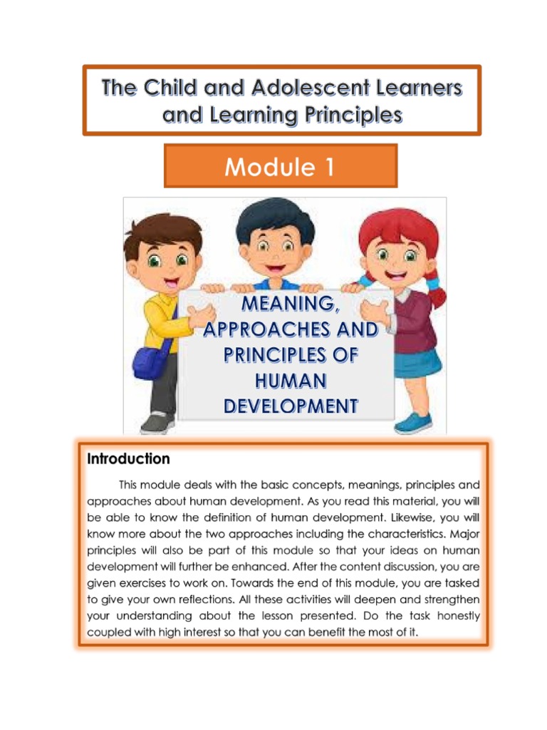 Child Module 1 | PDF | Developmental Psychology | Child Development