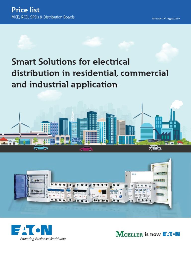 EATON2 Electrical Distribution in Residential and Commercial Price List ...