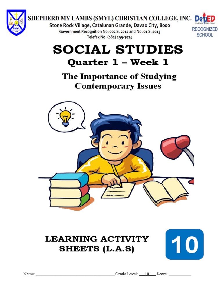 Grade 10 Social Studies Week 1 | PDF | Gender | Gender Studies