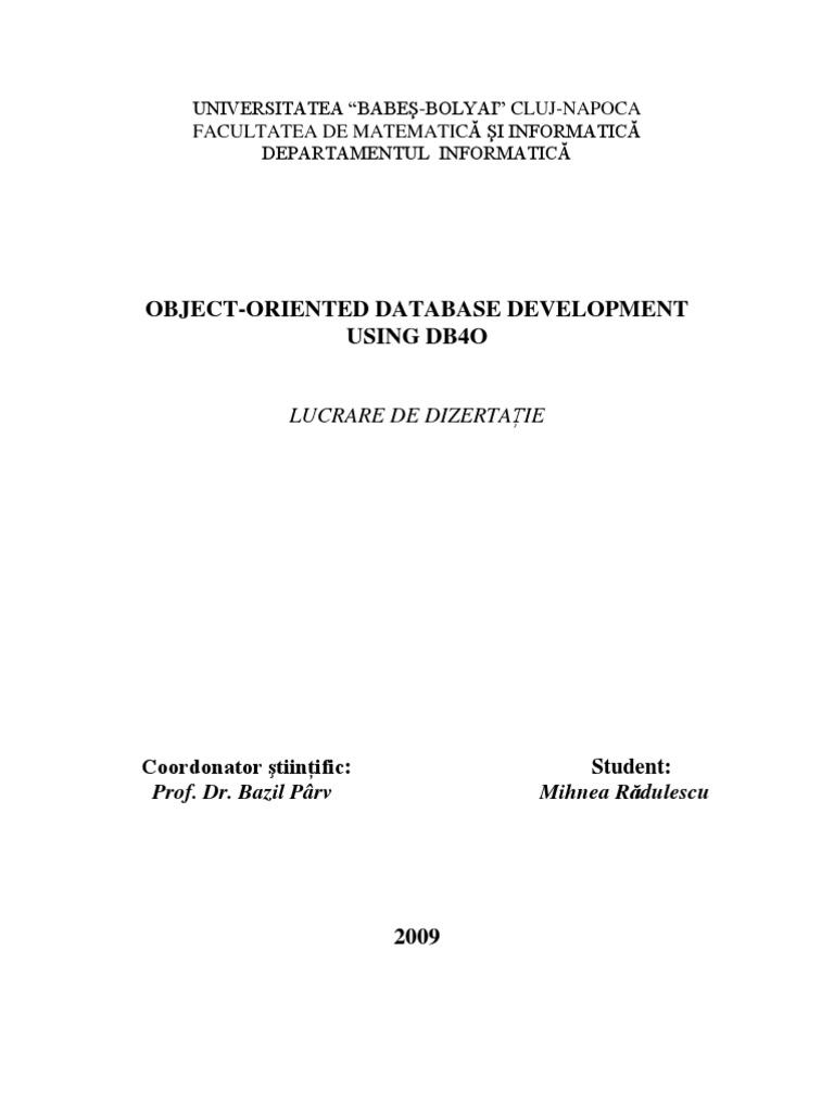 Object Oriented Database Development Using Db4o Pdf Databases 0450