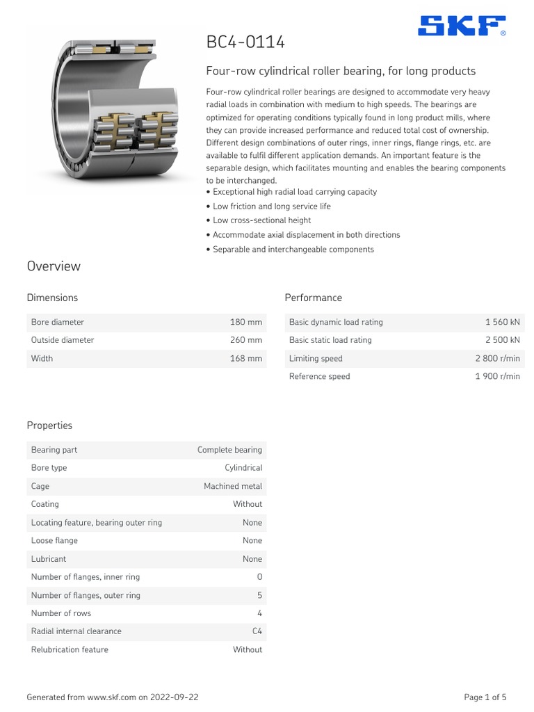 BC4-0114 20220922 | PDF | Bearing (Mechanical) | License