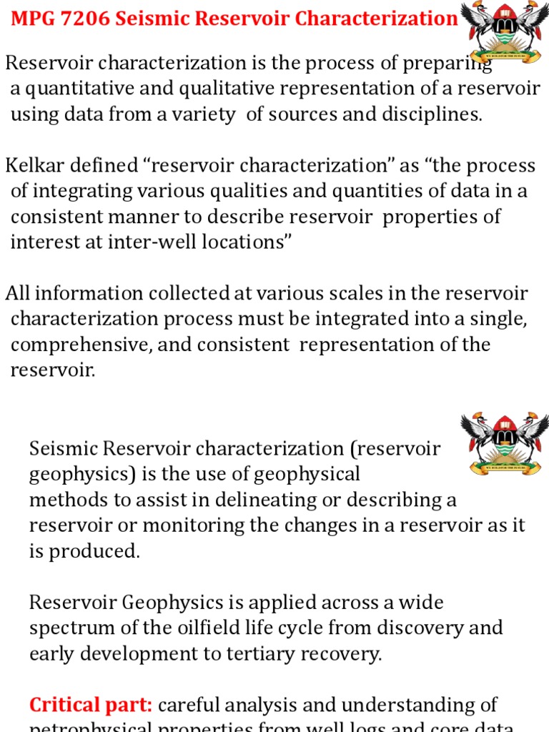 Basics of Seismic Reservoir Characterization | PDF | Reflection ...