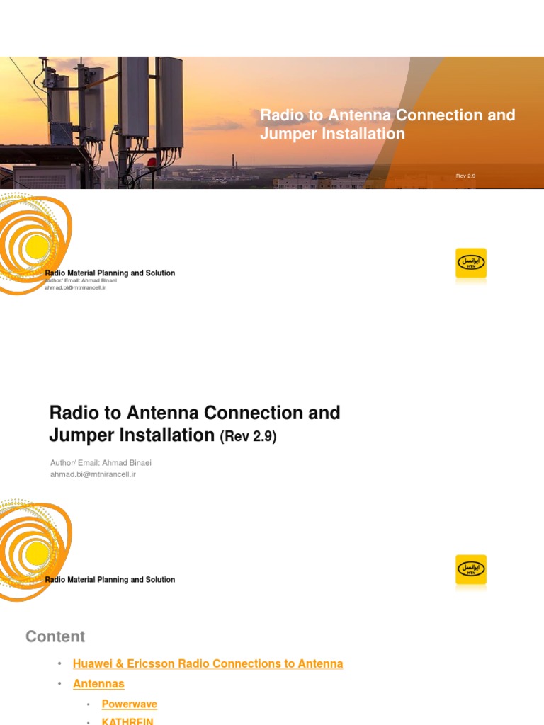 Radio To Antenna Connection and Jumper Installation (Rev 2.9) | PDF ...