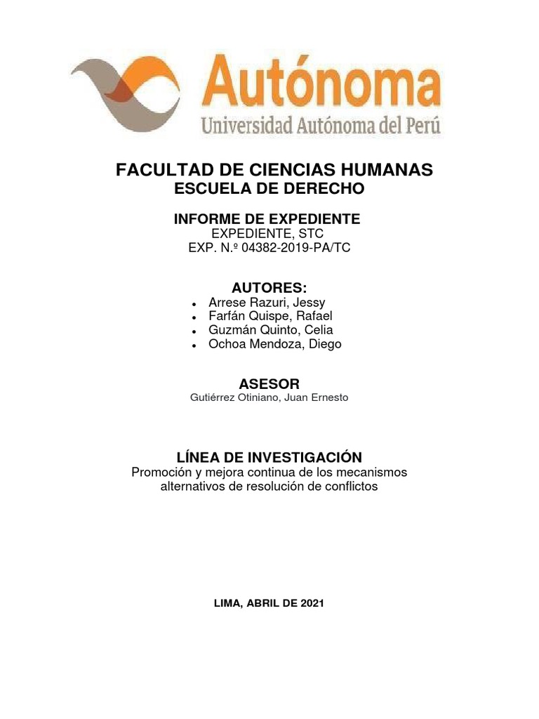 INFORME EXP CONST. - E2 Terminado | PDF | Constitución | Estado (política)