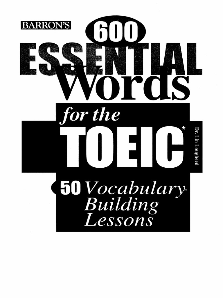 Essential Words For TOEIC | PDF | English Language | Vocabulary