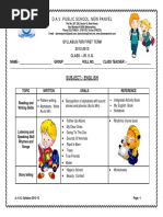 NOF Junior Olympiad Syllabus For UKG-upper KG | PDF