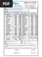 Laundry Pricelist | PDF