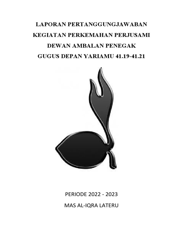 Laporan Pertanggungjawaban Persami | PDF