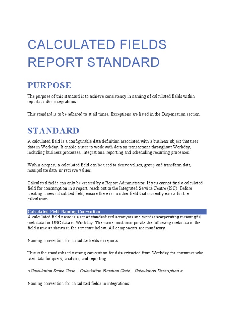 Calculated Fields | PDF | Metadata | Integral