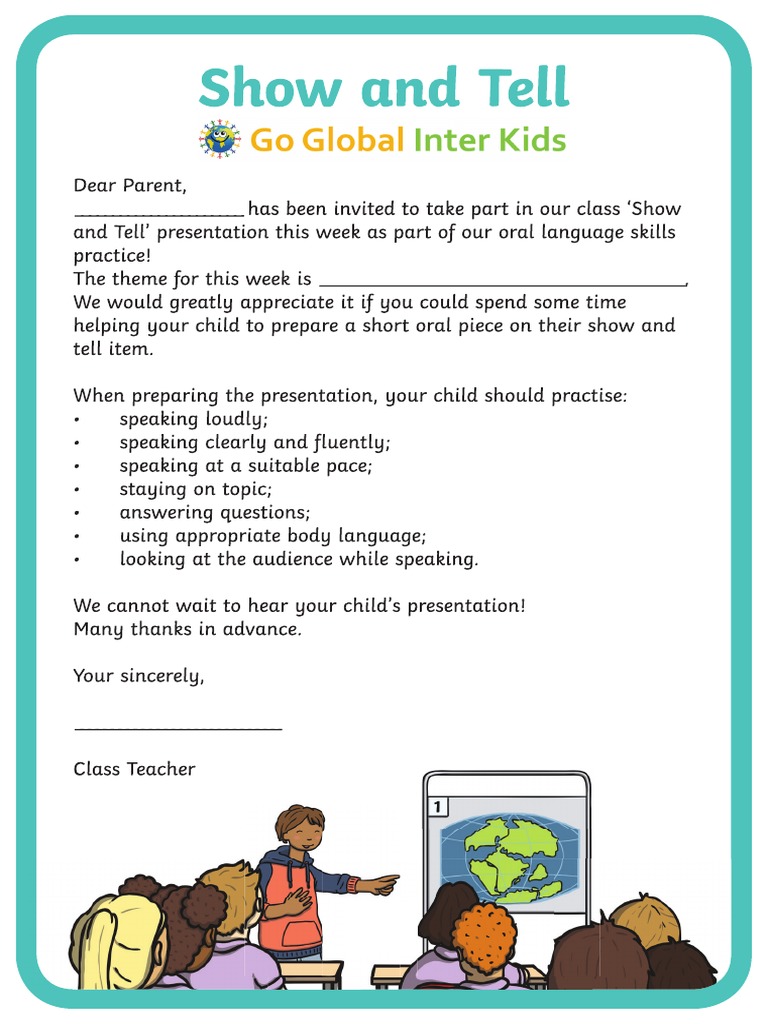 Show and Tell Invitation | PDF