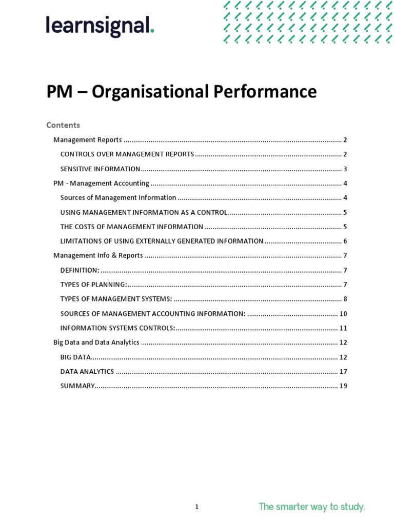 PM-M1 - Learnsignal | PDF | Enterprise Resource Planning | Statistics