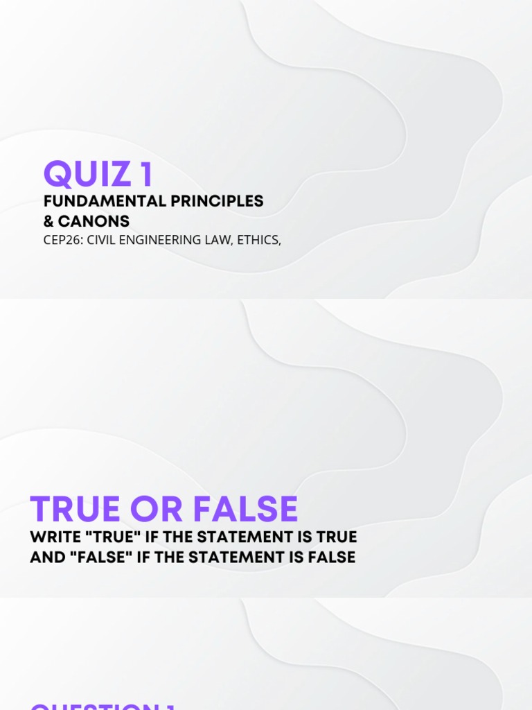 CE Laws QUIZ 1 | PDF | Engineer | Employment