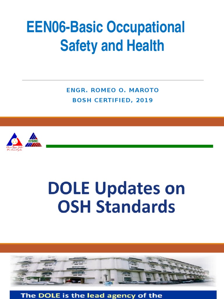 DOLE Updates On OSH ASPPI 0 | PDF