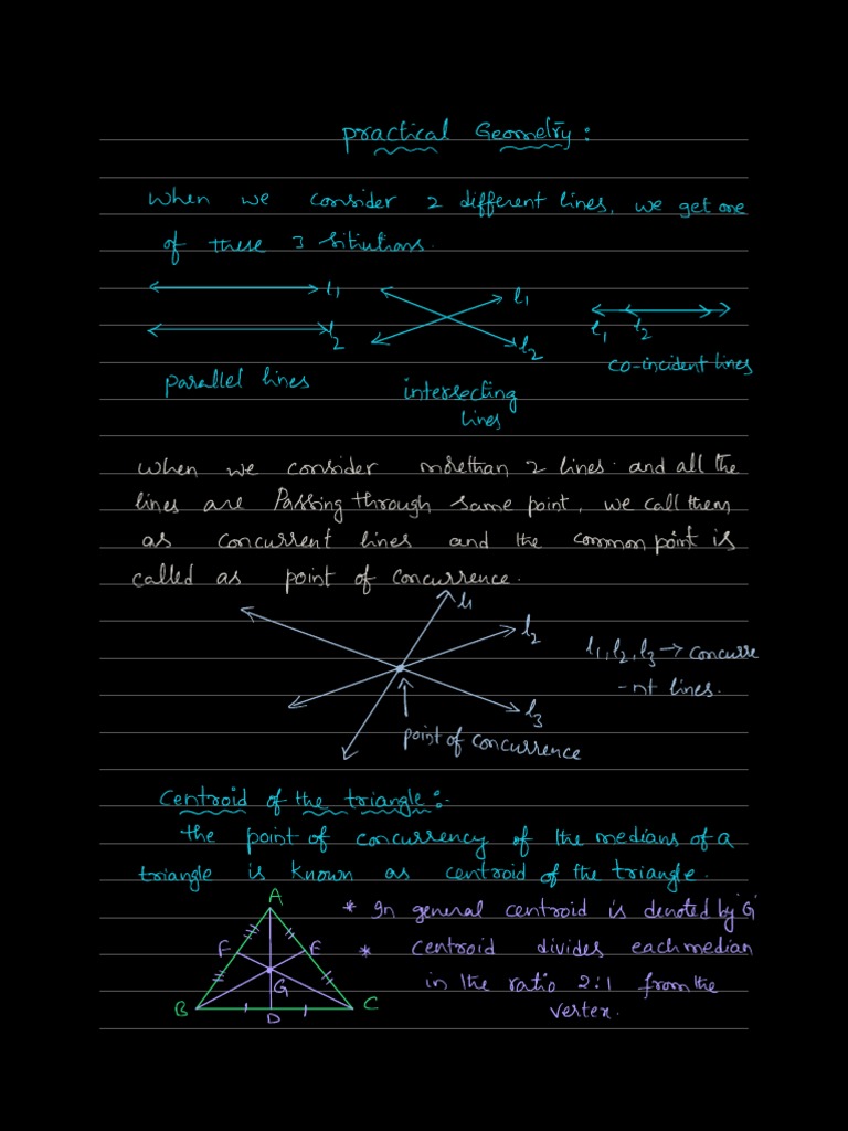 7A01 Practical Geometry | PDF | Triangle | Geometry