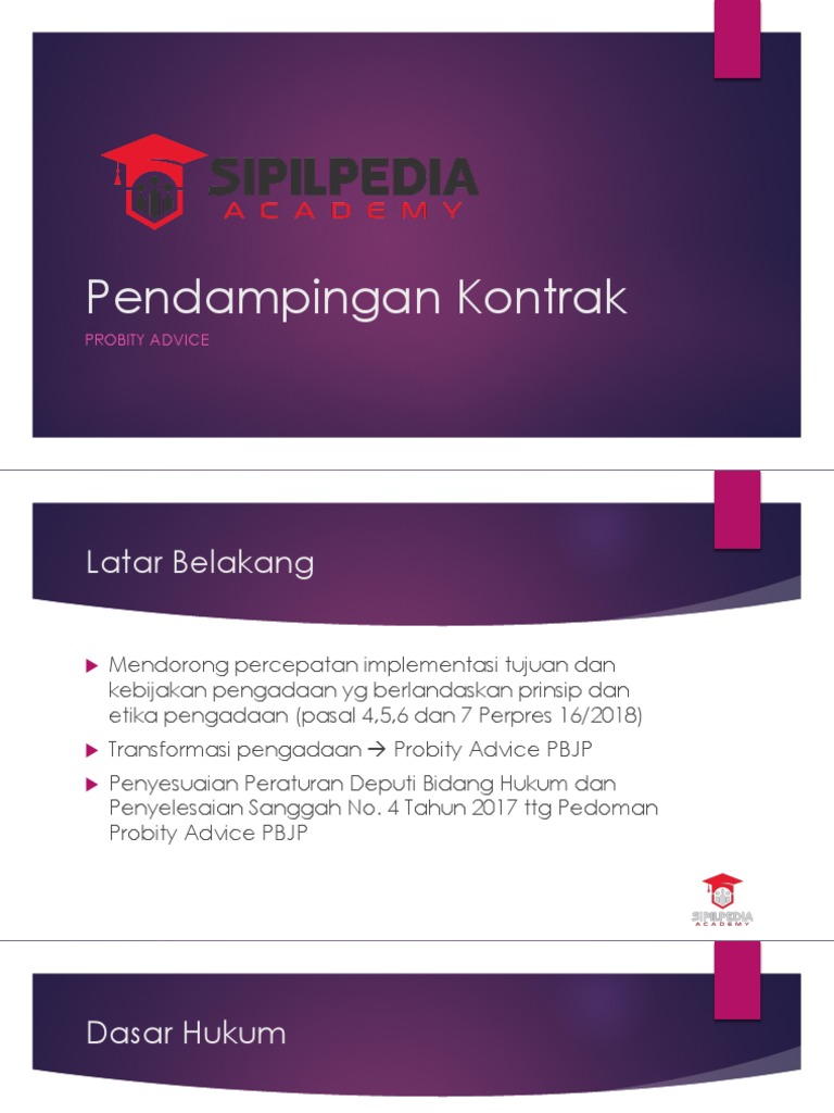 Probity Advice Sipilpedia | PDF