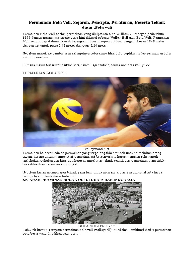 KLIPING Permainan Bola Voli | PDF
