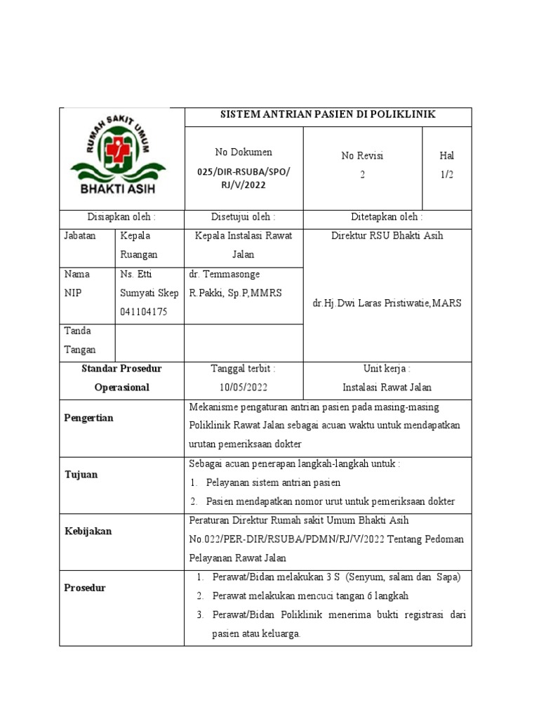 Sistem Antrian Pasien Poliklinik | PDF | Sains & Matematika