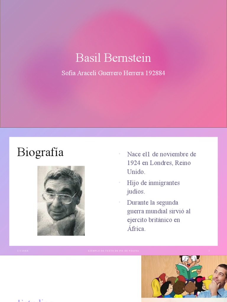 Basil Berstein | PDF | Sociología | Ciencias del comportamiento