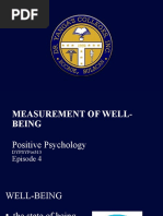 The World Health Organisation - Five Well-Being Index (WHO-5) | PDF