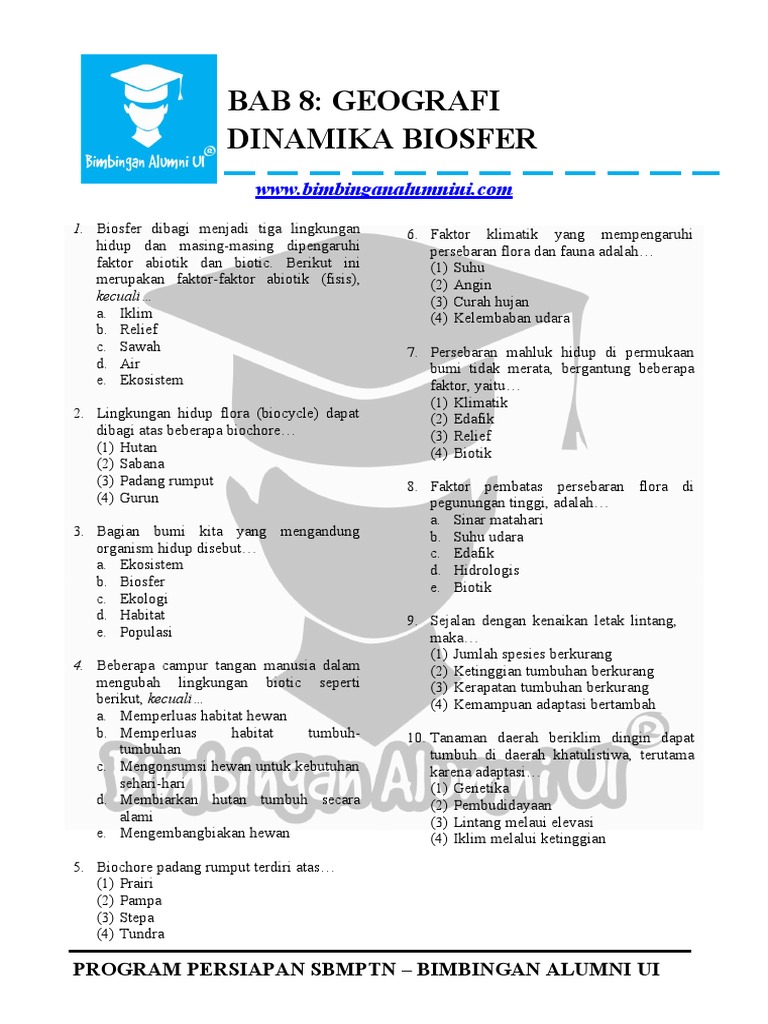 Bab 8 Dinamika Biosfer | PDF | Teknologi & Rekayasa