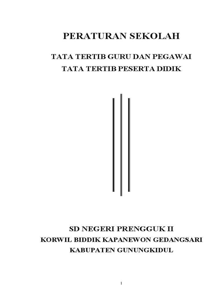 Tata Tertib Sekolah Pdf 