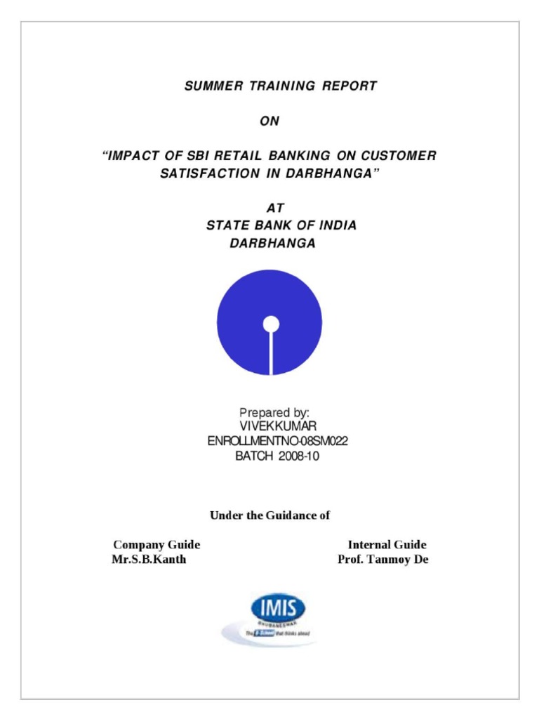 Impact of Sbi Retail Banking On Customer Satisfaction in Sbi Bank | PDF