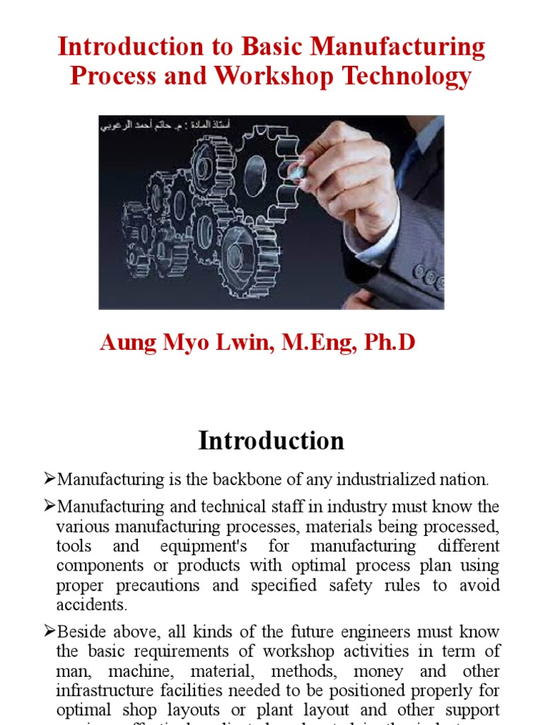 Introduction To Basic Manufacturing Process | PDF | Automation | Computer Aided Design