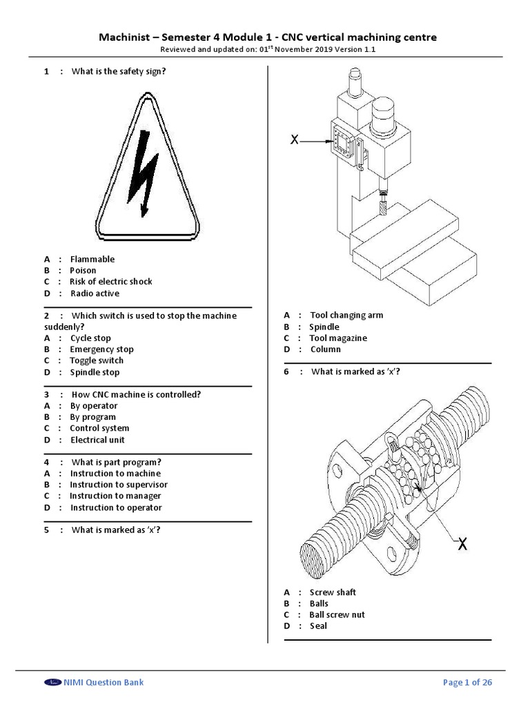 Machinist 4 TH Semester CTS | PDF | Numerical Control | Gear