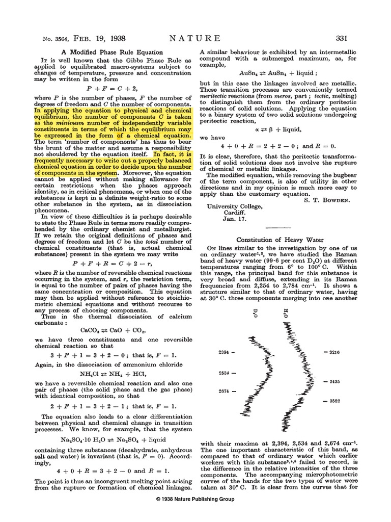 Modified Phase Rule | PDF | Phase Rule | Phase (Matter)