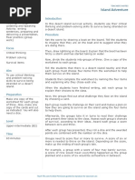 Stranded On A Desert Island Lesson Plan | PDF | Treasure | Nature