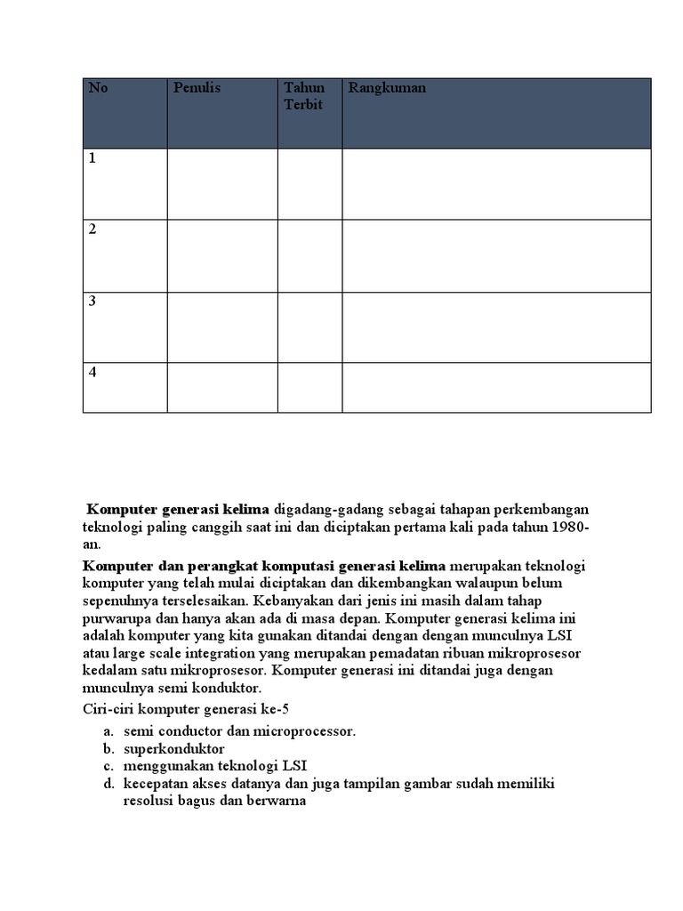 Komputer Generasi Kelima Digadang | PDF | Teknologi & Rekayasa