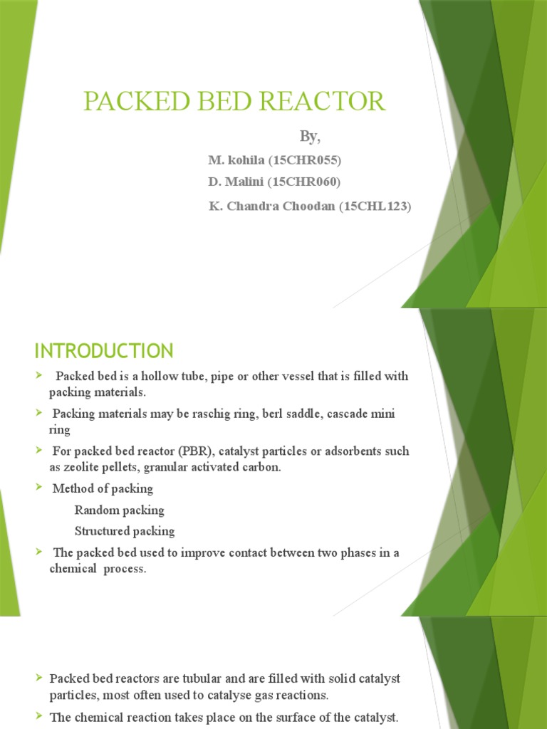 Packed Bed Reactor | PDF | Chemical Reactor | Catalysis