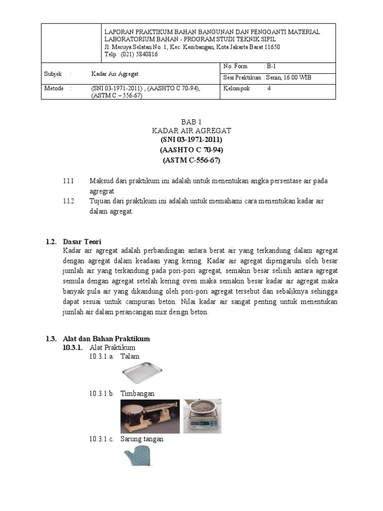 Bab 1 Agregat Kasar Dan Halus | PDF
