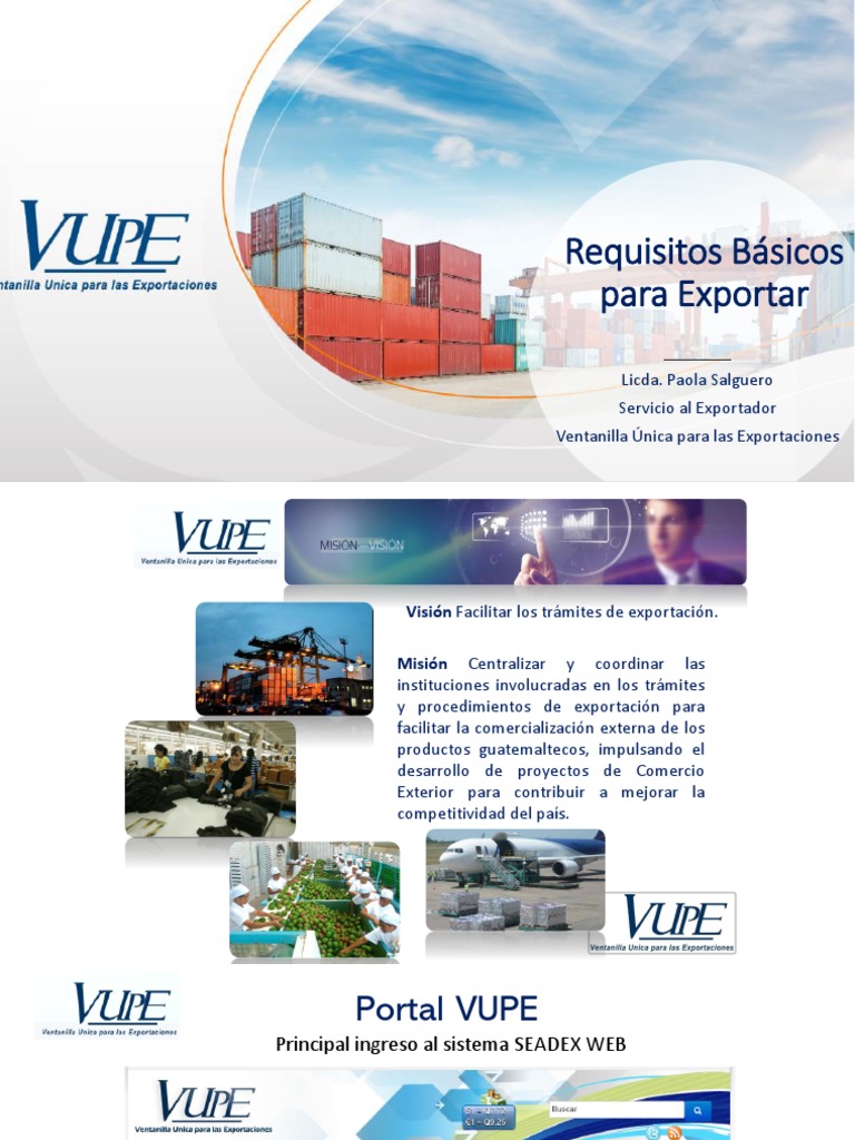 Requisitos Básicos para Exportar 1 | PDF | Exportaciones | Red mundial