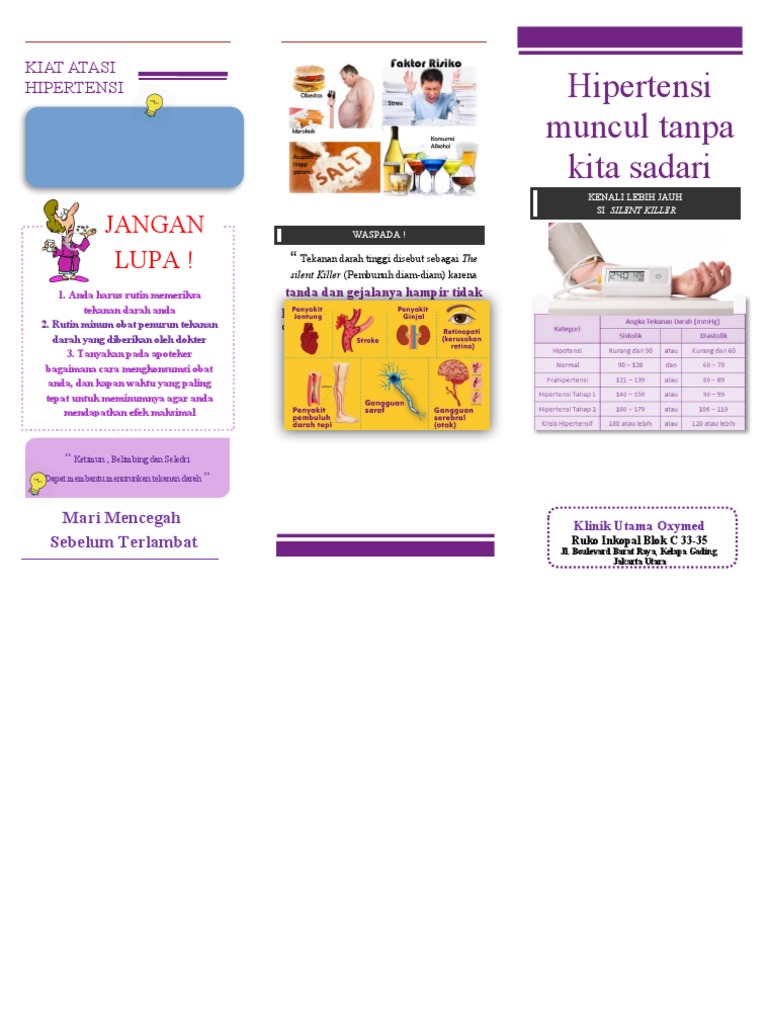Leaflet Hipertensi | PDF
