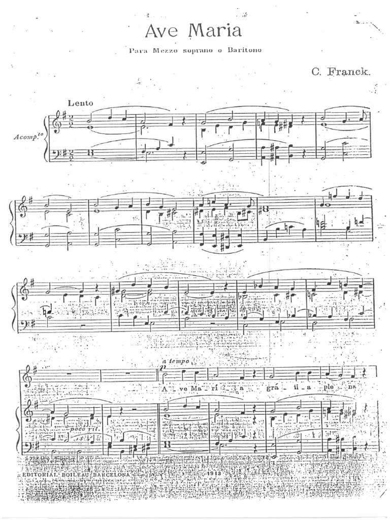Ave Maria. Cesar Franck | PDF