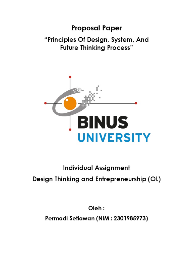 Proposaldesign Thinking and Future Thinking Process | PDF