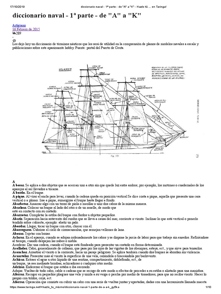diccionario naval - 1ª parte - de _A_ a _K_ - Hazlo tú ... en Taringa ...