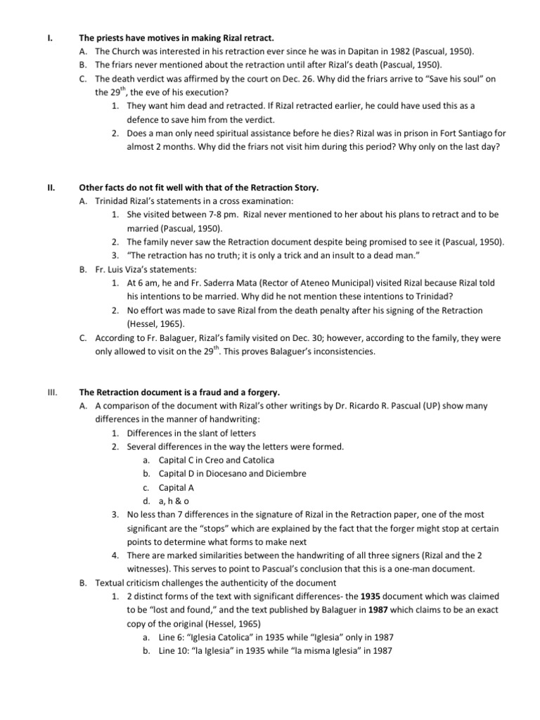 Anti - Retraction Arguments | PDF | Religion And Belief